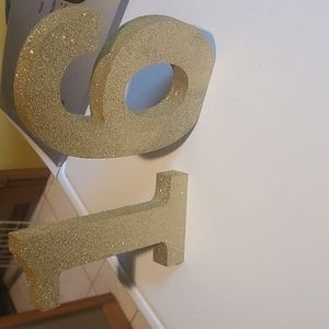 Other | Gold Block Numbers | Poshmark